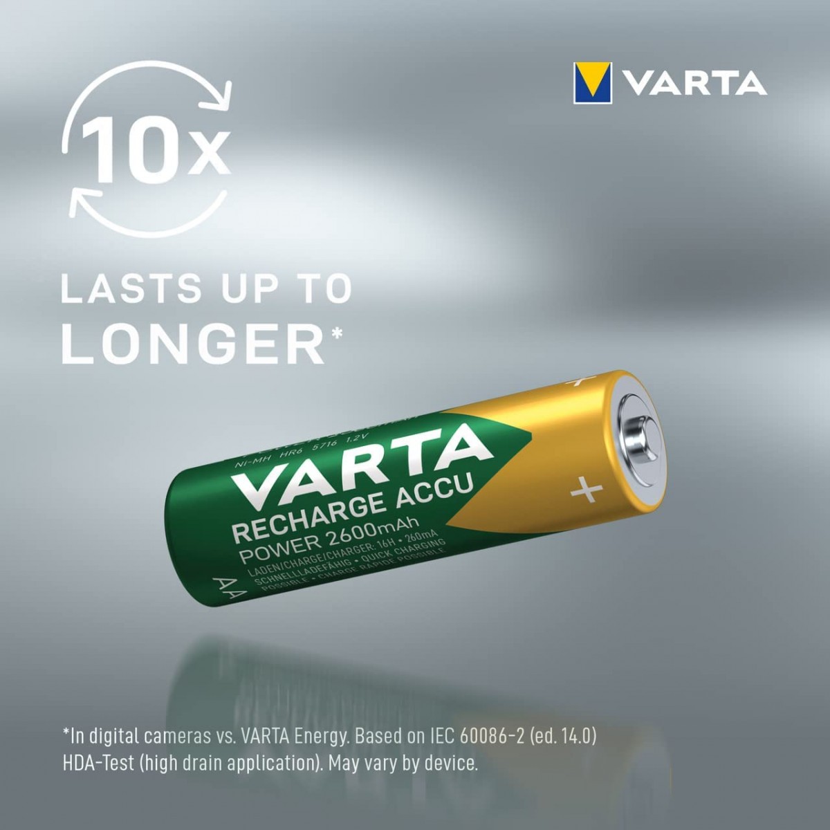 Varta rechargeable batteries 2600mah store